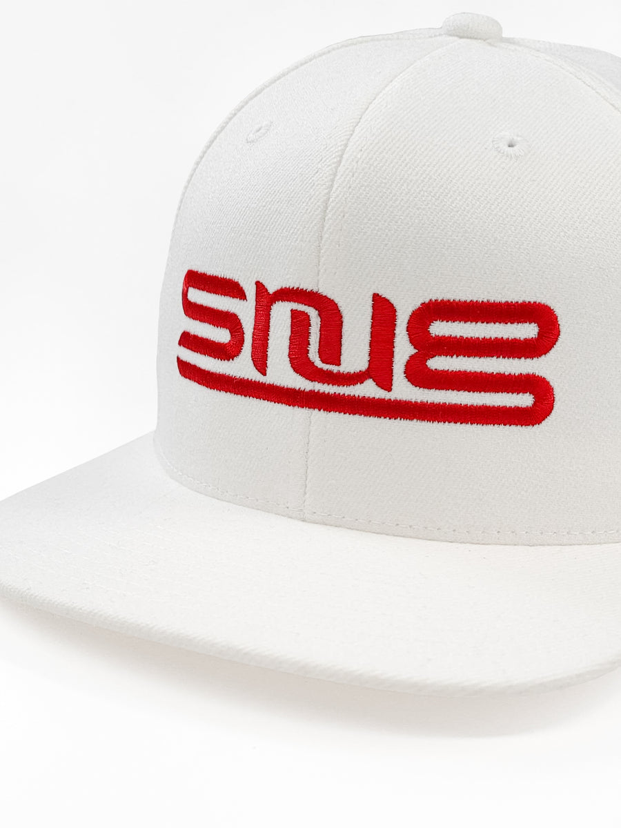 Snug - Classic Logo - White Structured Snapback – Snug Industries